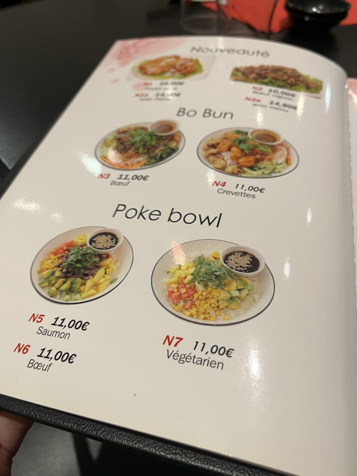 Menu at ok sushi restaurant, Lyon, 61 Rue de Sèze