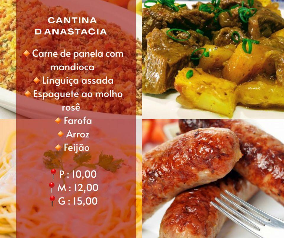 Menu at Cantina D Anastacia restaurant, Varginha