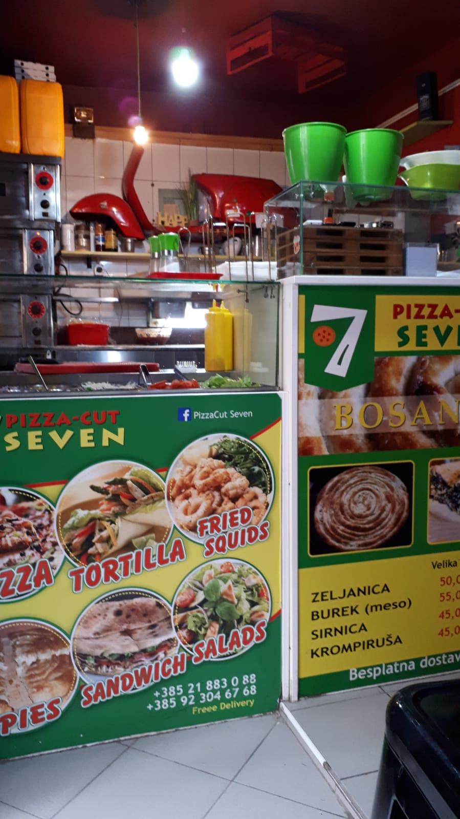 Menu at fast food seven, Trogir