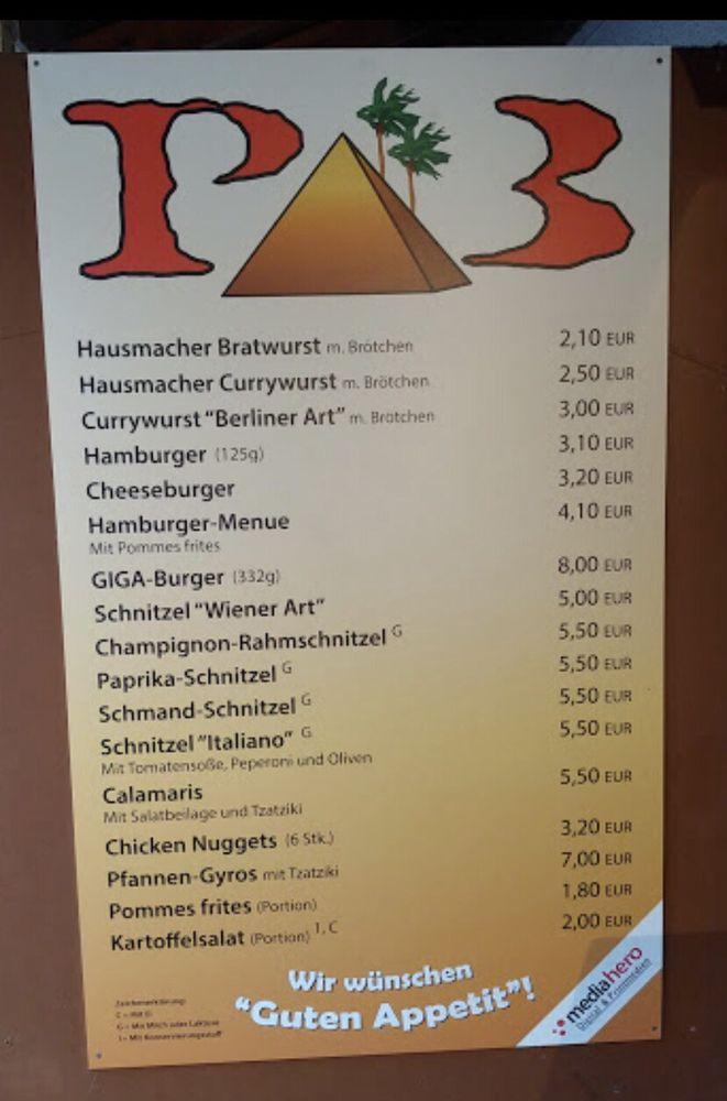 Menu at Gaststätte Grill P3 restaurant, Baunatal