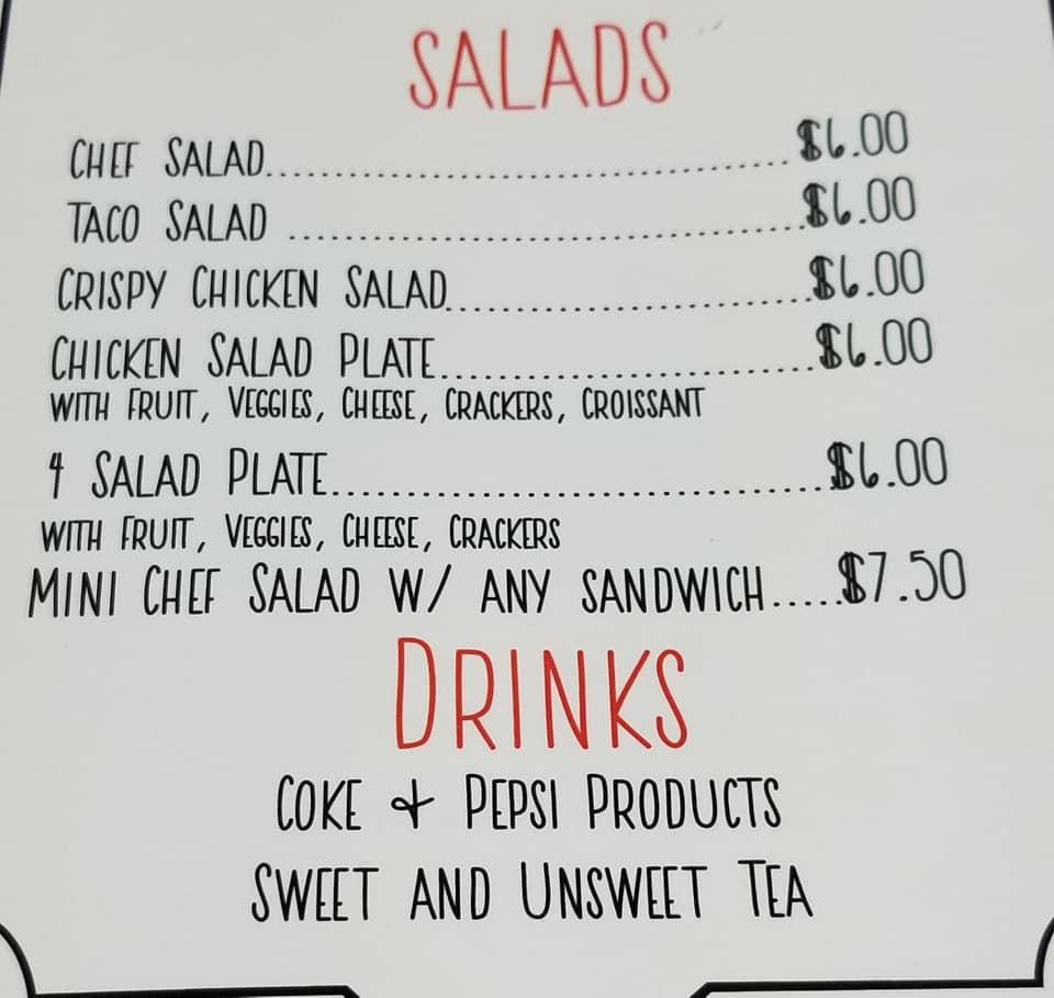 Menu at Temptations restaurant, New Castle, S Memorial Dr