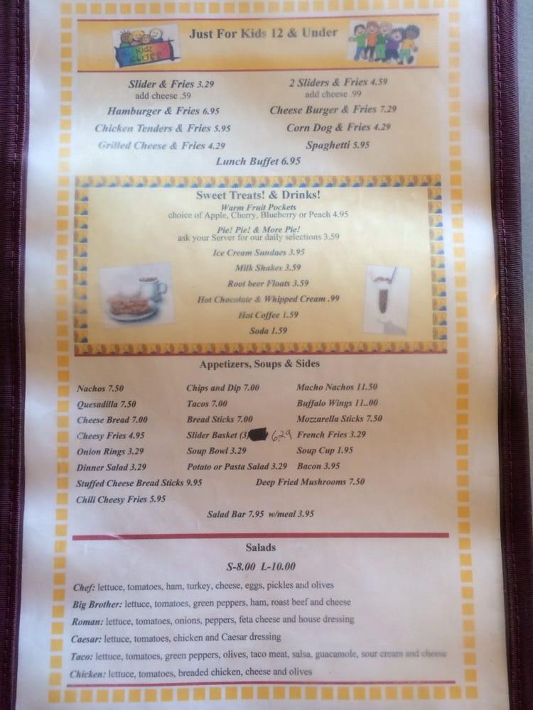 Menu at Tree House Restaurant, Nikiski