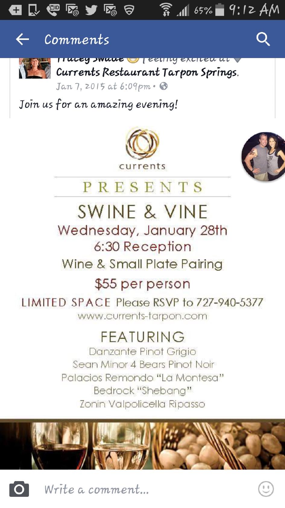 Currents Restaurant in Tarpon Springs - Restaurant menu and reviews