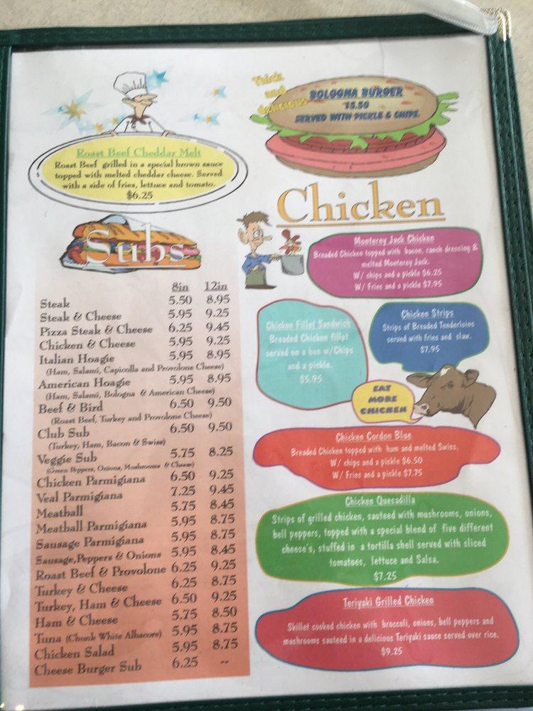 Menu at Merk's Place pizzeria, Farmville, W 3rd St