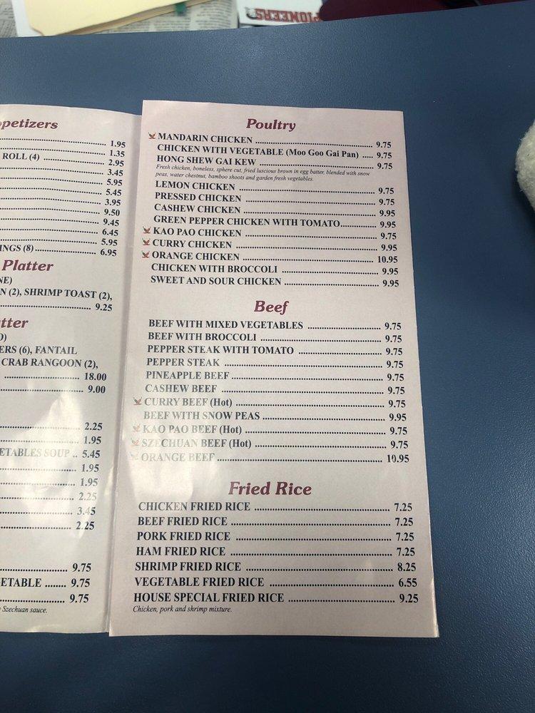 Menu at China Chef restaurant, Bay City, Avenue F