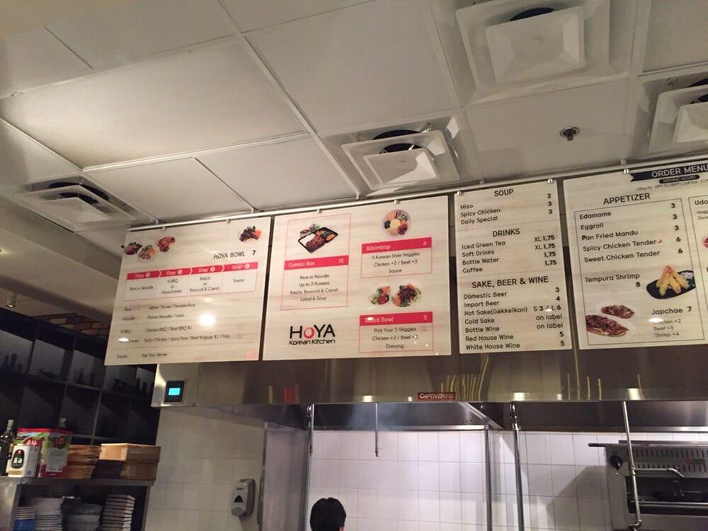 Menu at Hoya Korean Kitchen restaurant, Fort Worth