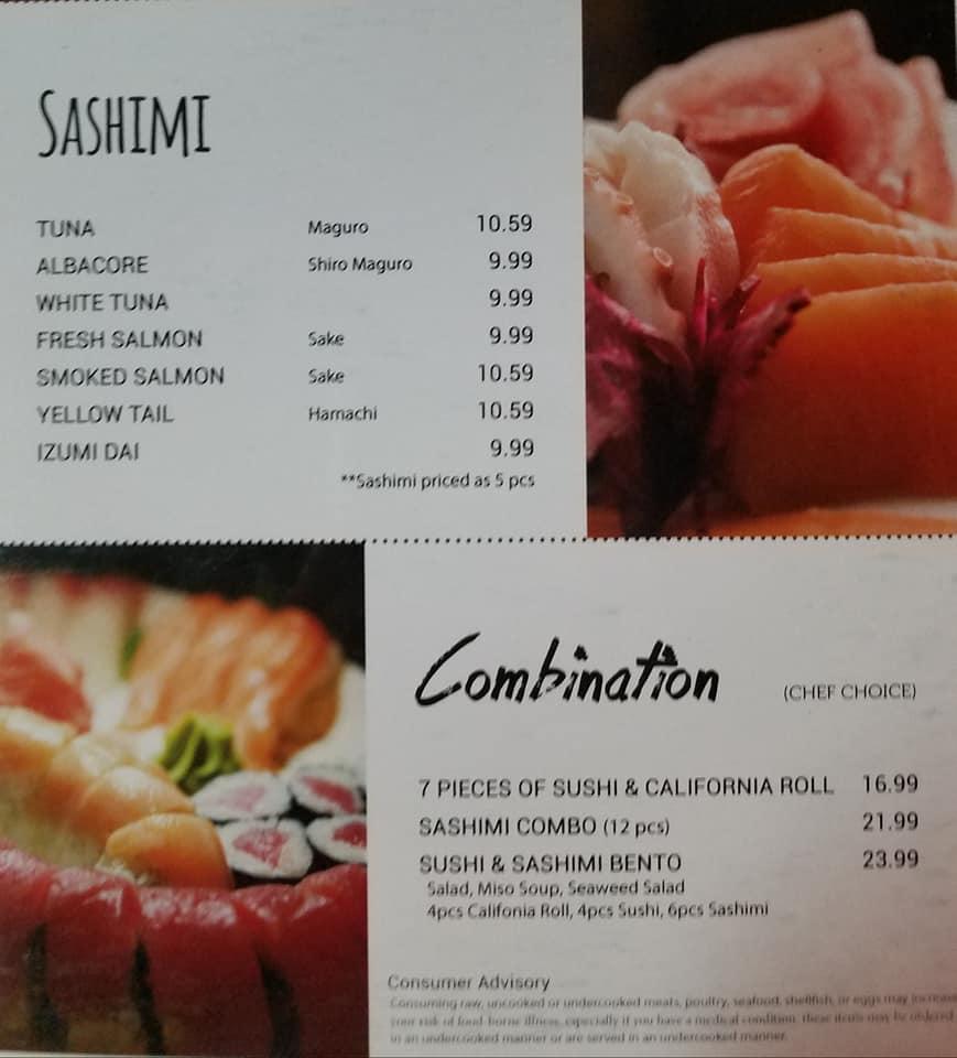 Menu at Kudo Steakhouse & Sushi, Lawton