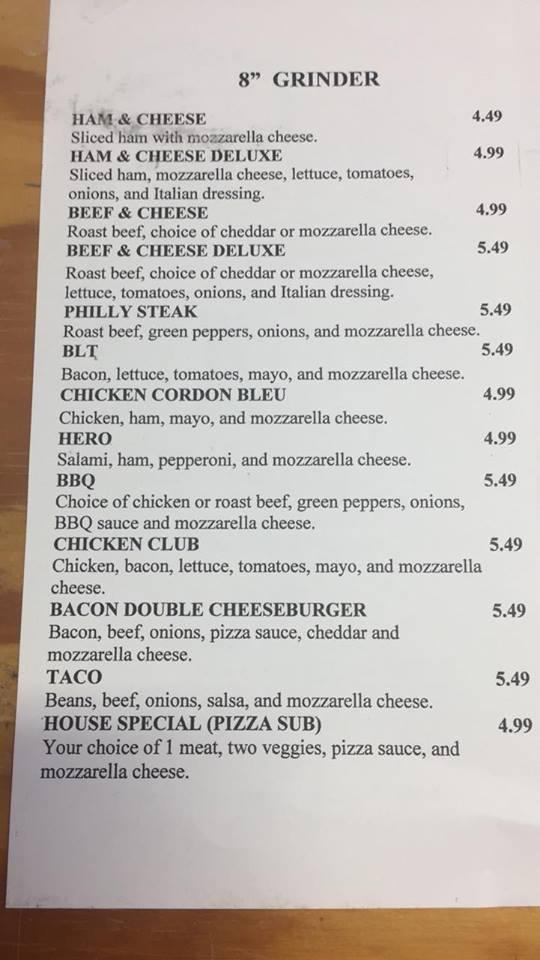 Menu at County Line Pizza & Pub, Zanesville