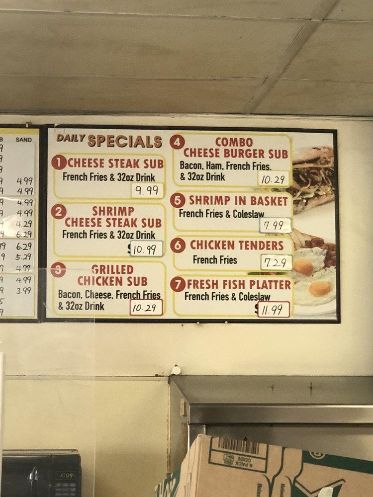 Menu at Furnace Branch Carryout restaurant, Glen Burnie