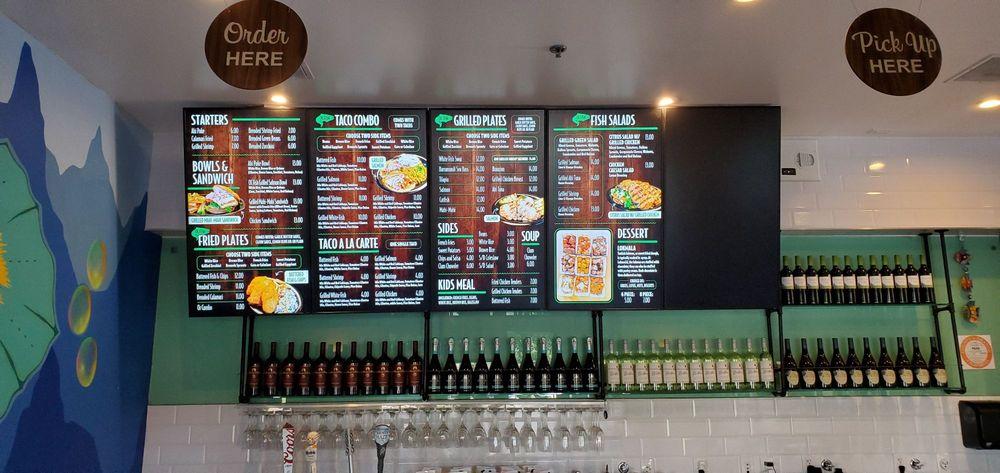 Menu at OC Fish Grill restaurant, Irvine