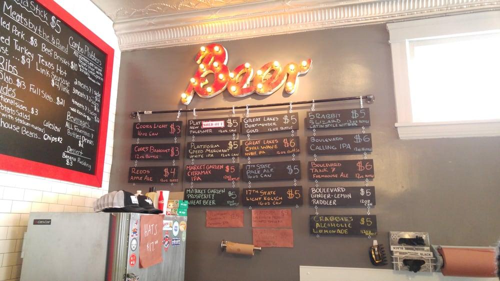 Menu at The Proper Pig Smokehouse pub & bar, Lakewood, Detroit Ave