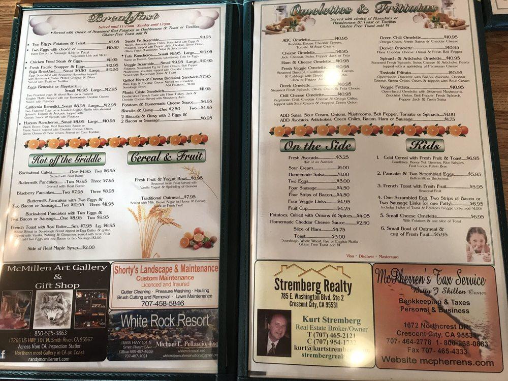 Menu at Good Harvest Cafe, Crescent City
