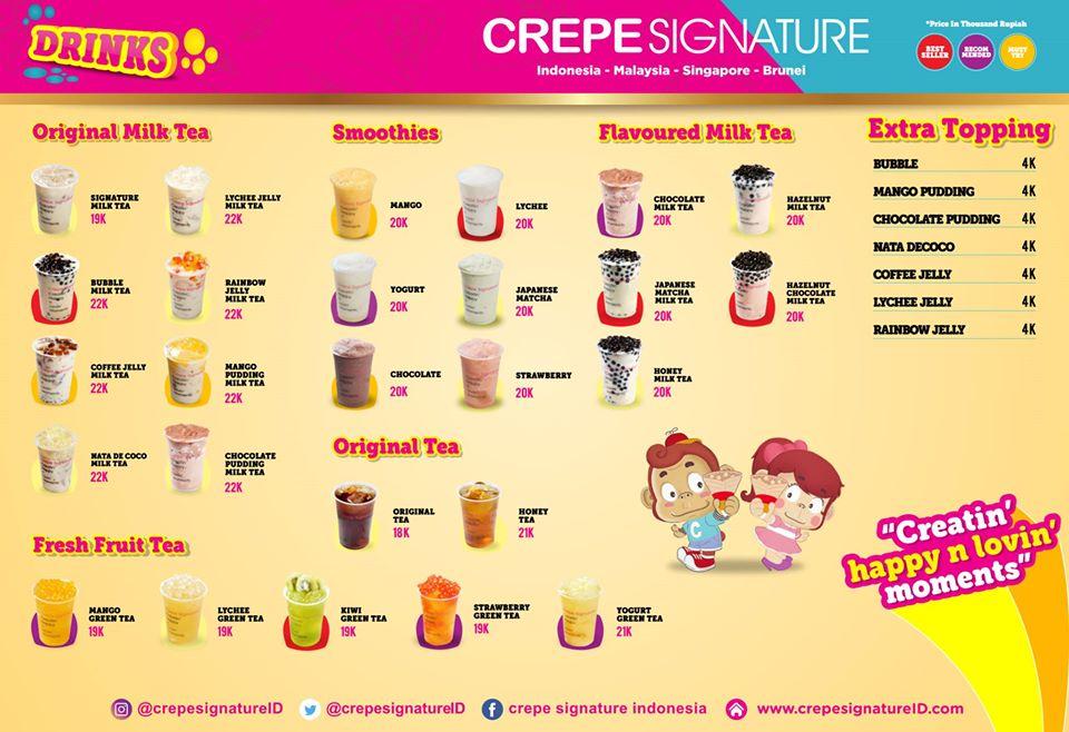 Menu at D'Penyetz & CrepeSignature restaurant, Pontianak