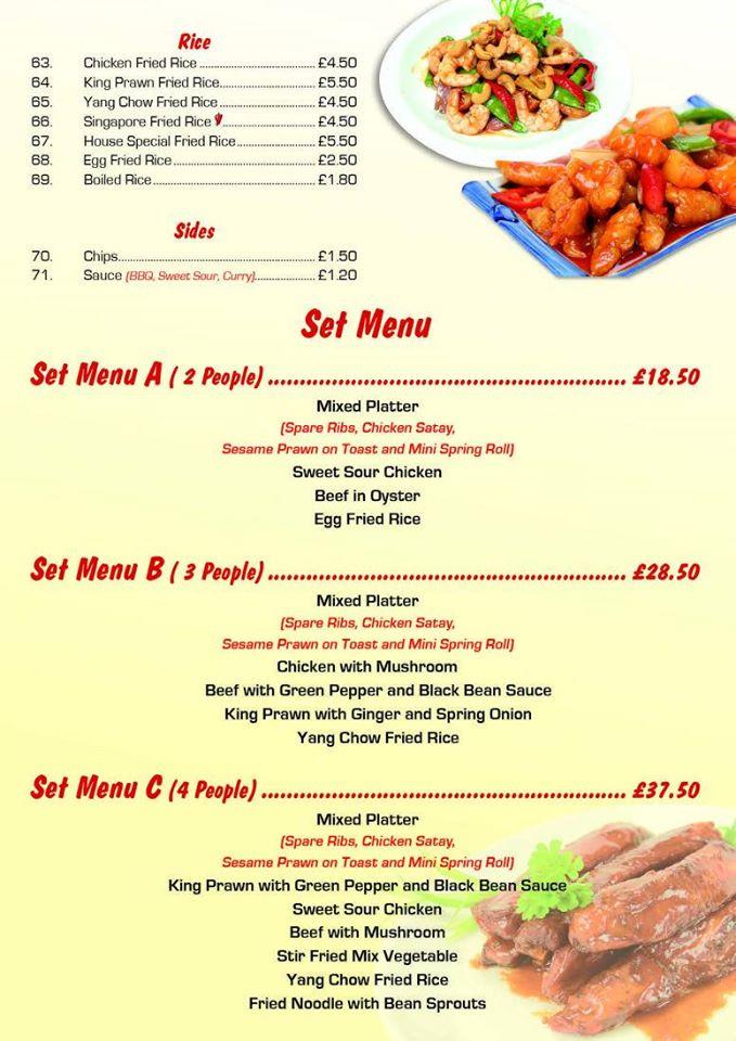 Menu at So Good Chinese Restaurant, Cardiff