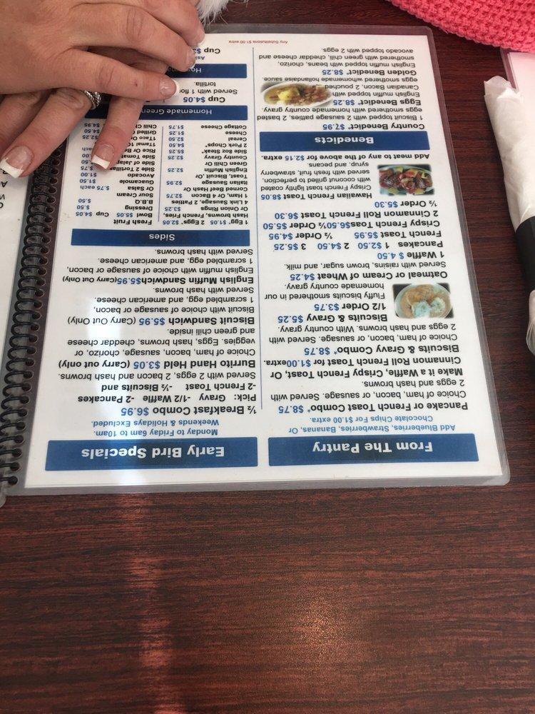 Menu at Louis' Cafe, Golden