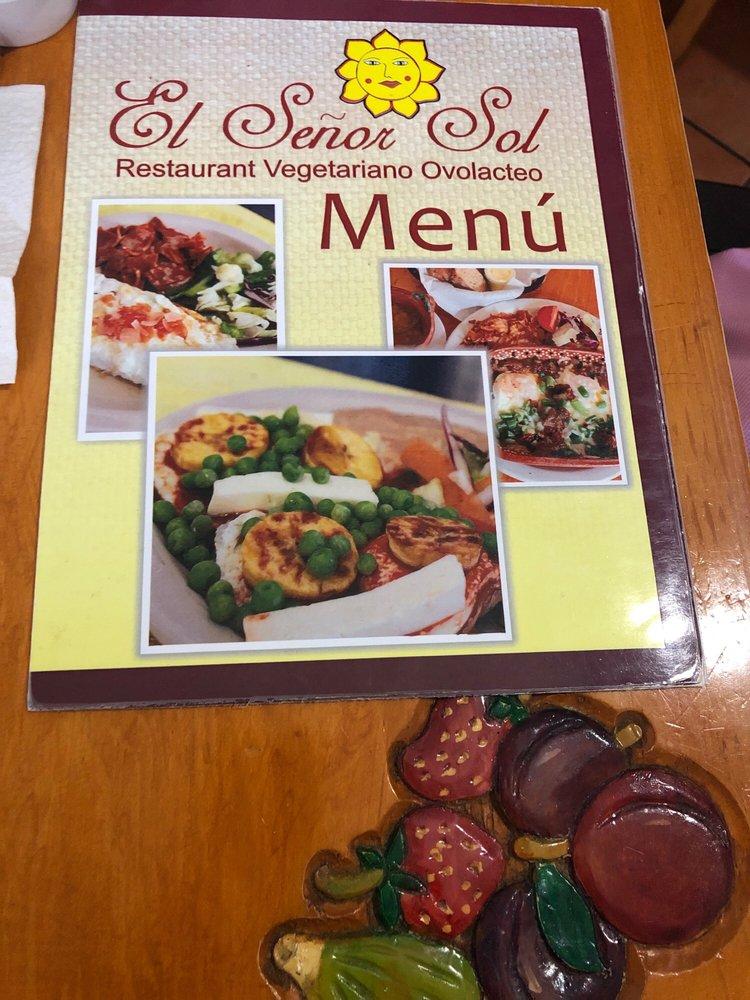 Carta del restaurante El Señor Sol, Hermosillo