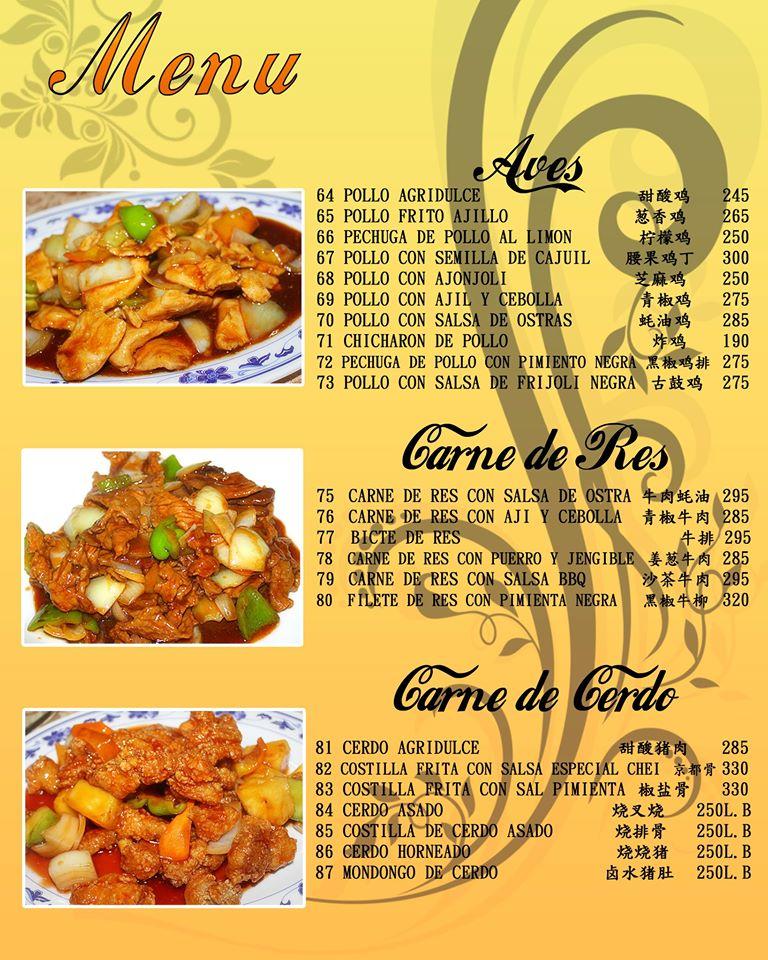 Menu at Delicia Campestre restaurant, Santo Domingo