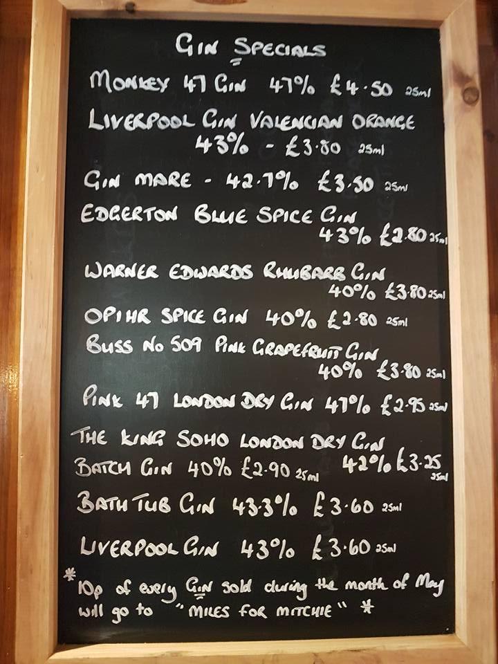 Menu at The Corporation Arms pub & bar, Longridge