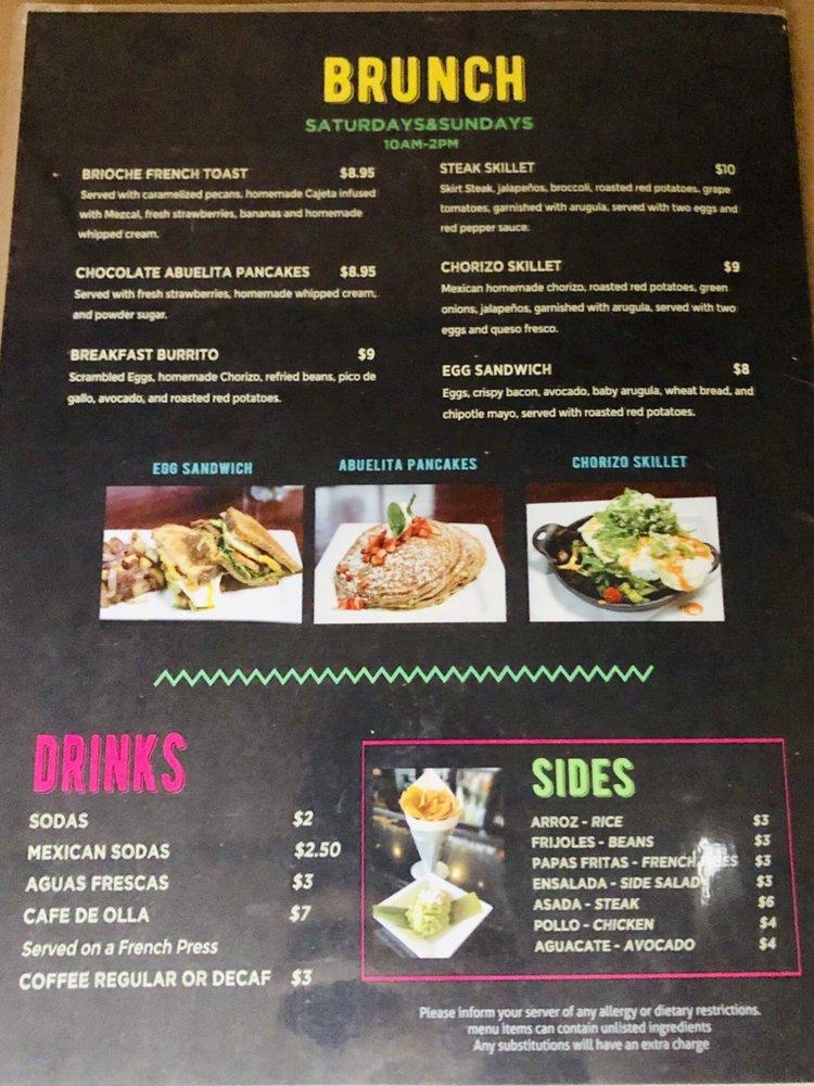 Menu at Los Buenos Diaz Mexican Grill restaurant, Bensenville