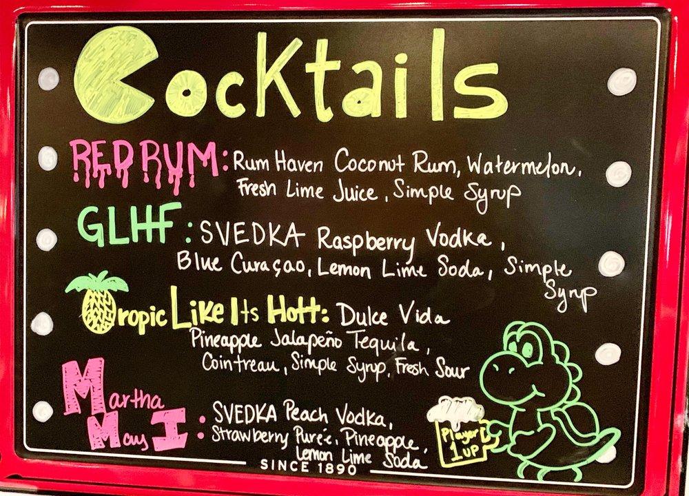Menu at Player 1UP pub & bar, Rock Hill