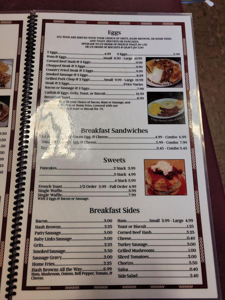 Menu at Mom's Family Restaurant, Enterprise