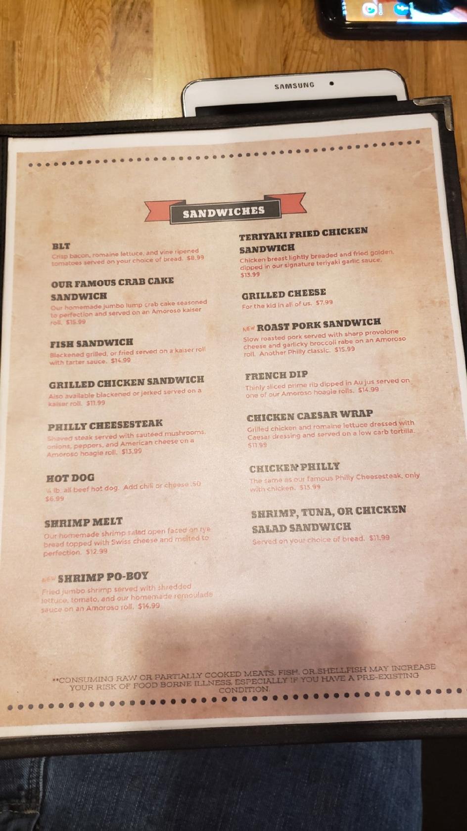 Menu at Sunset Grille pub & bar, Marco Island, 900 S Collier Blvd