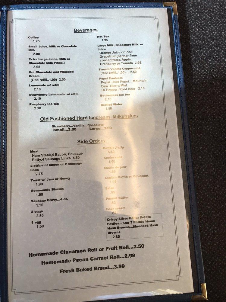 Menu at Blue Ribbon Café & Bakery, Emmett