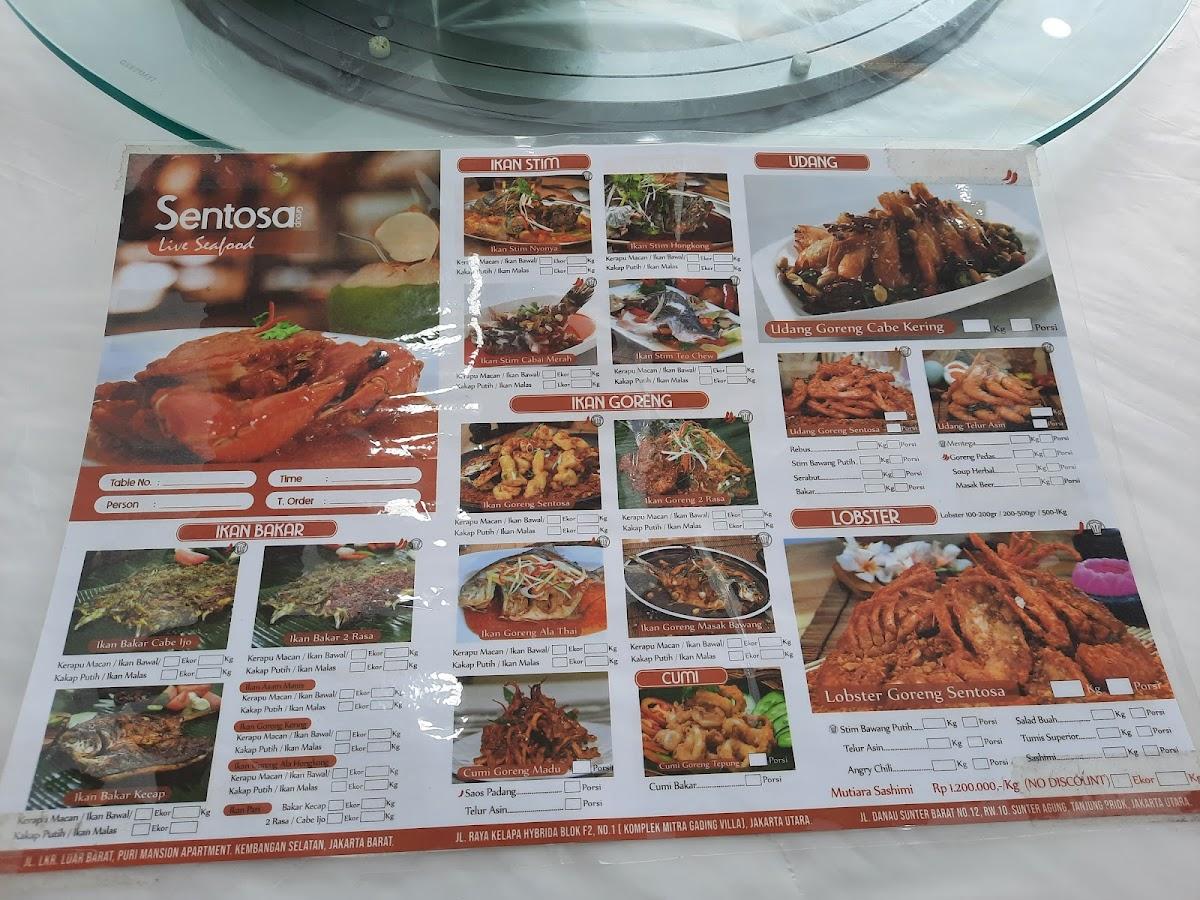 Carta del restaurante Pulau Sentosa Seafood Market Alsut, Tangerang