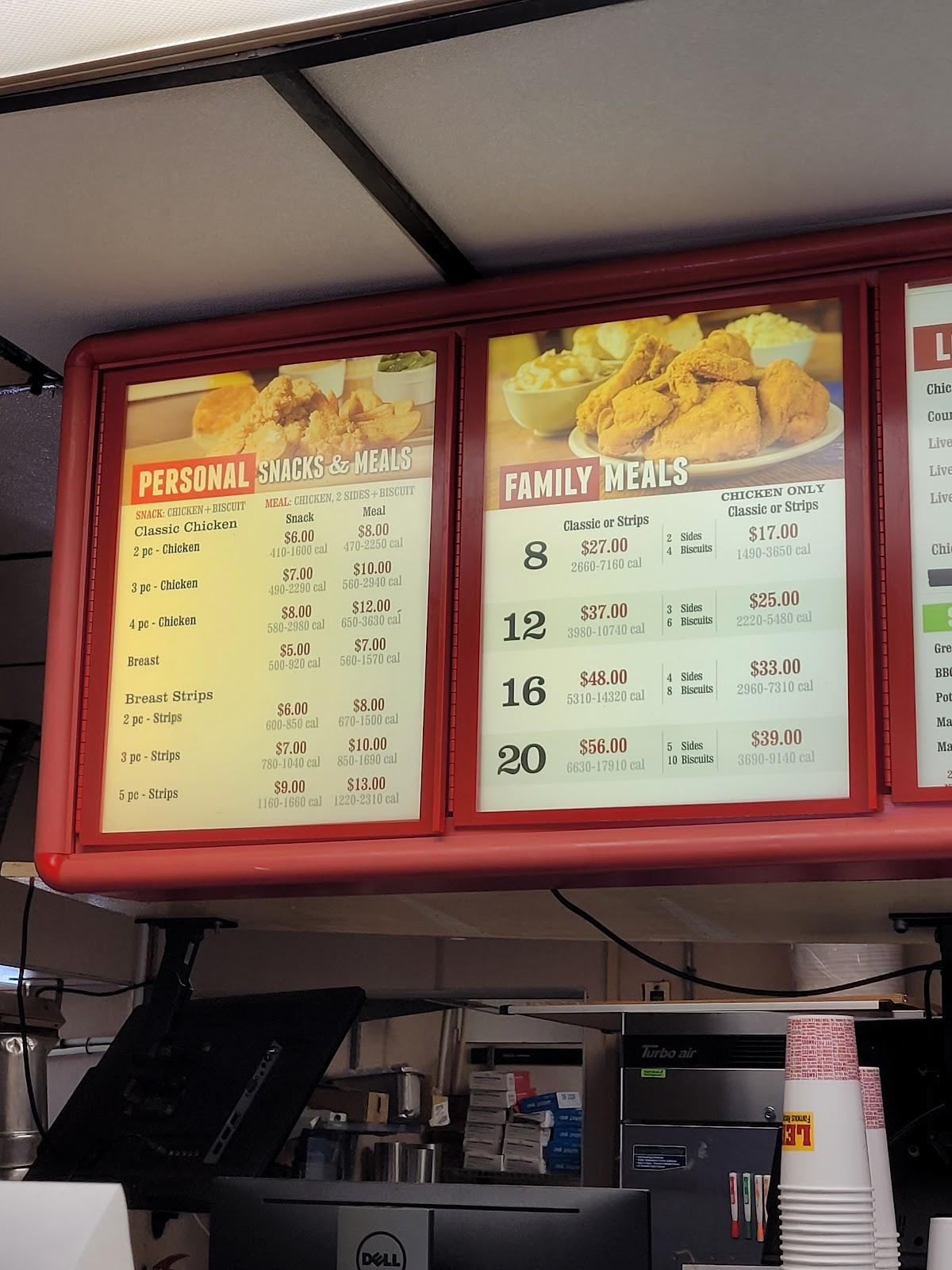 Menu at Lee’s Famous Recipe Chicken restaurant, Anderson
