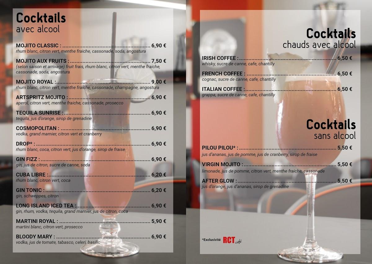 Carta de RCT Café Trattoria, La Valette-du-Var