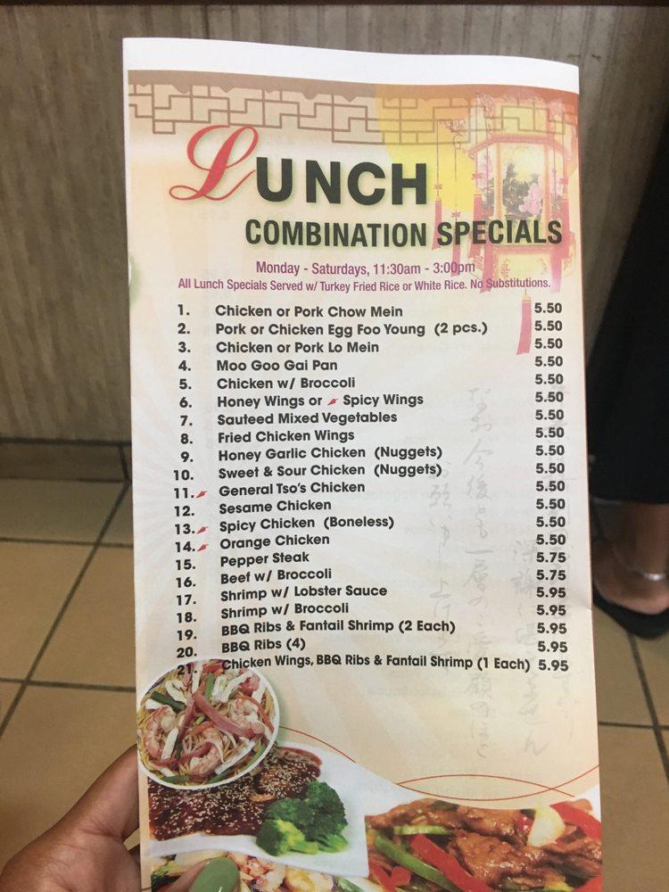 Menu at Wonder Wok restaurant, Miramar