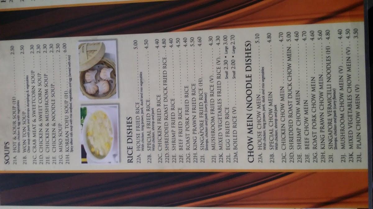 Menu at Home Taste fast food, London