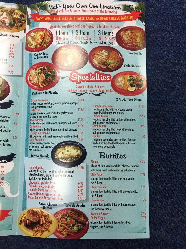 Menu at La Estrella Mexican Restaurant, Selma