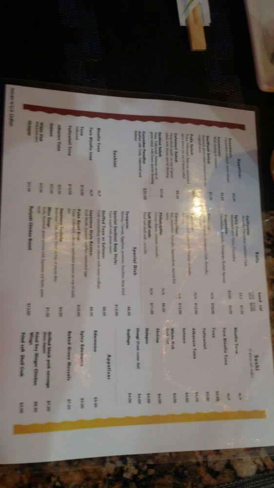 Menu at Mata Ashta Restaurant Sushi Tapas and Cantina, Tijuana