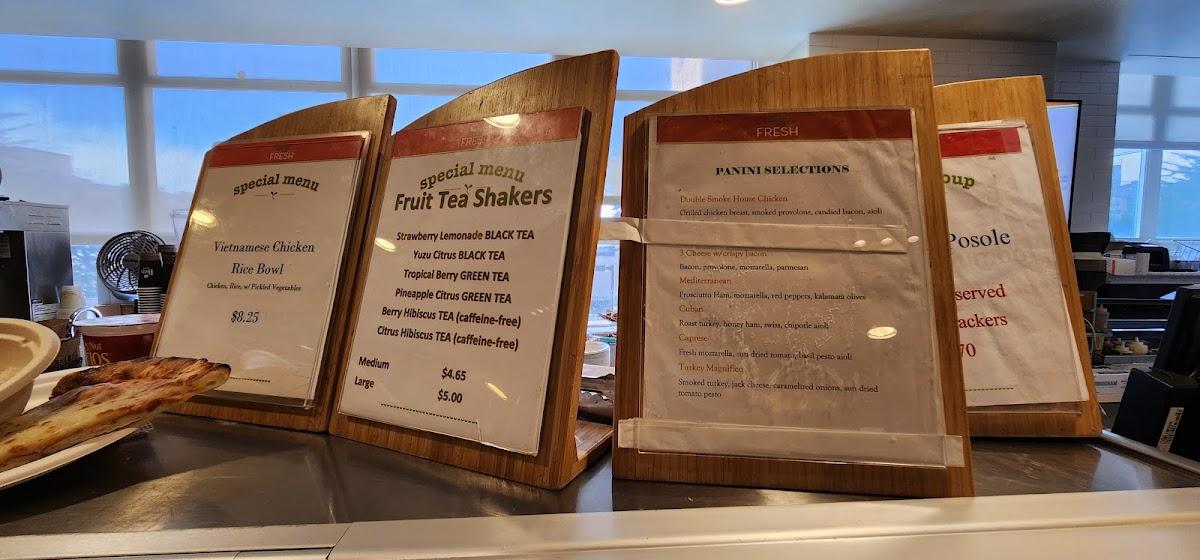 Menu at Moffitt Cafe Express - UCSF Medical Center, San Francisco