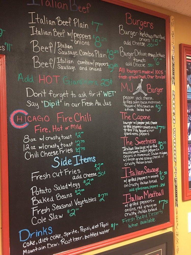 Menu at Ray Ray's Italian Beef & Sausage BBQ, Kalamazoo