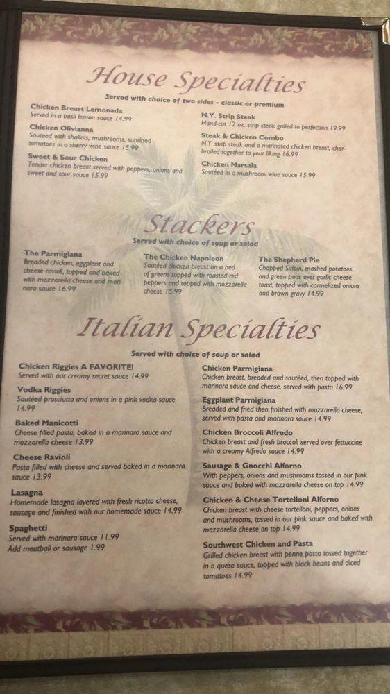 Menu at Castlewood Cafe, Utica