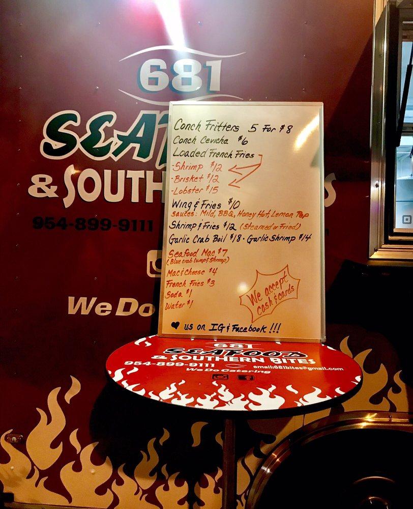 Menu at 681 Seafood & Southern Bites, USA