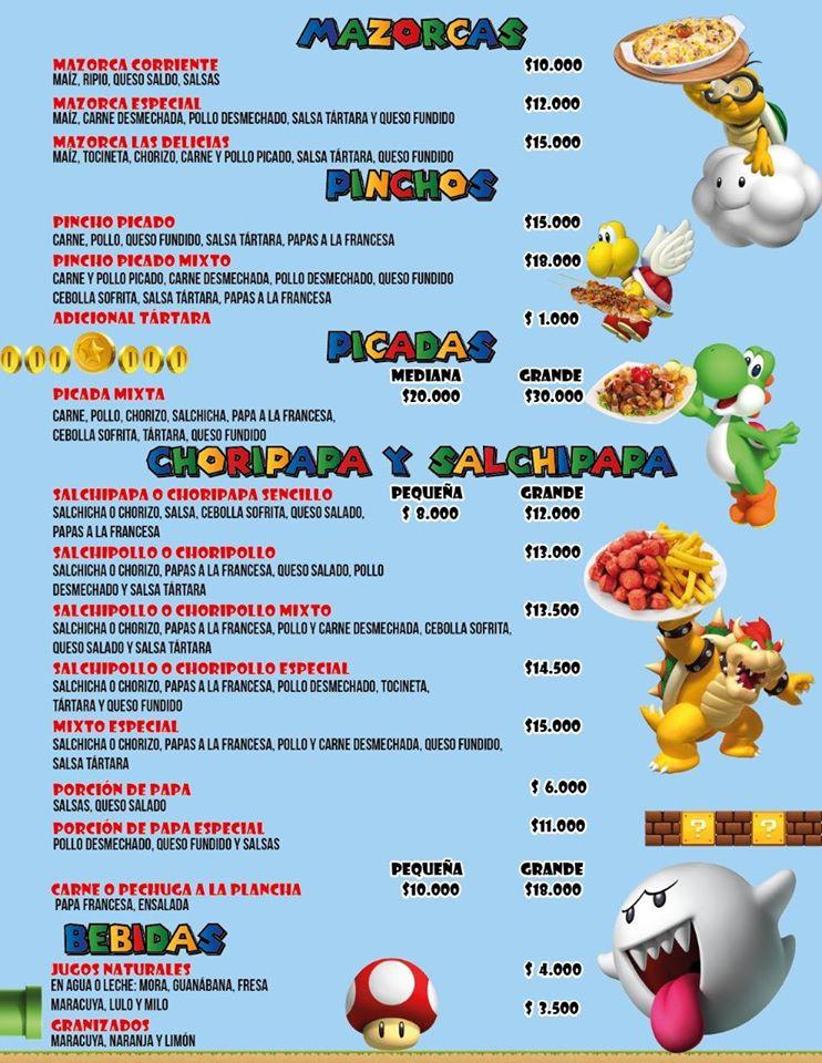 Menu at Mario Bross Burger Express restaurant, Bucaramanga