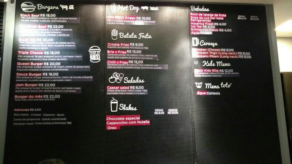 Menu em The Black Beef restaurante, Maceió, Av. Antônio Gomes de Barros