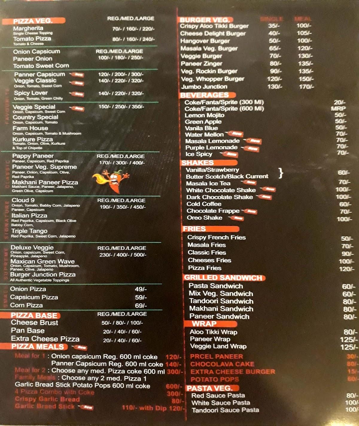 Menu at Burger Junction & Restaurant, Kaithal