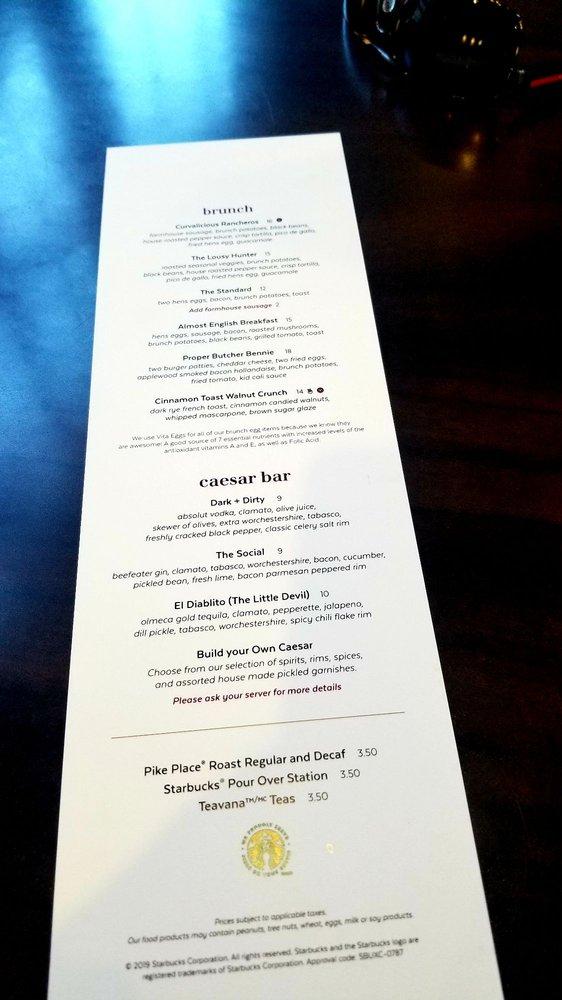 Menu at Curve Lounge pub & bar, Richmond