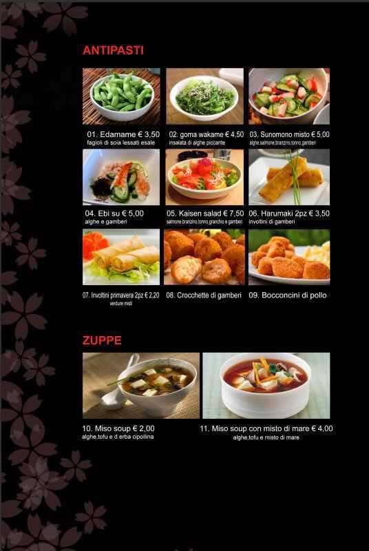 Menu da Hanami Japanese Restaurant Macerata, Macerata