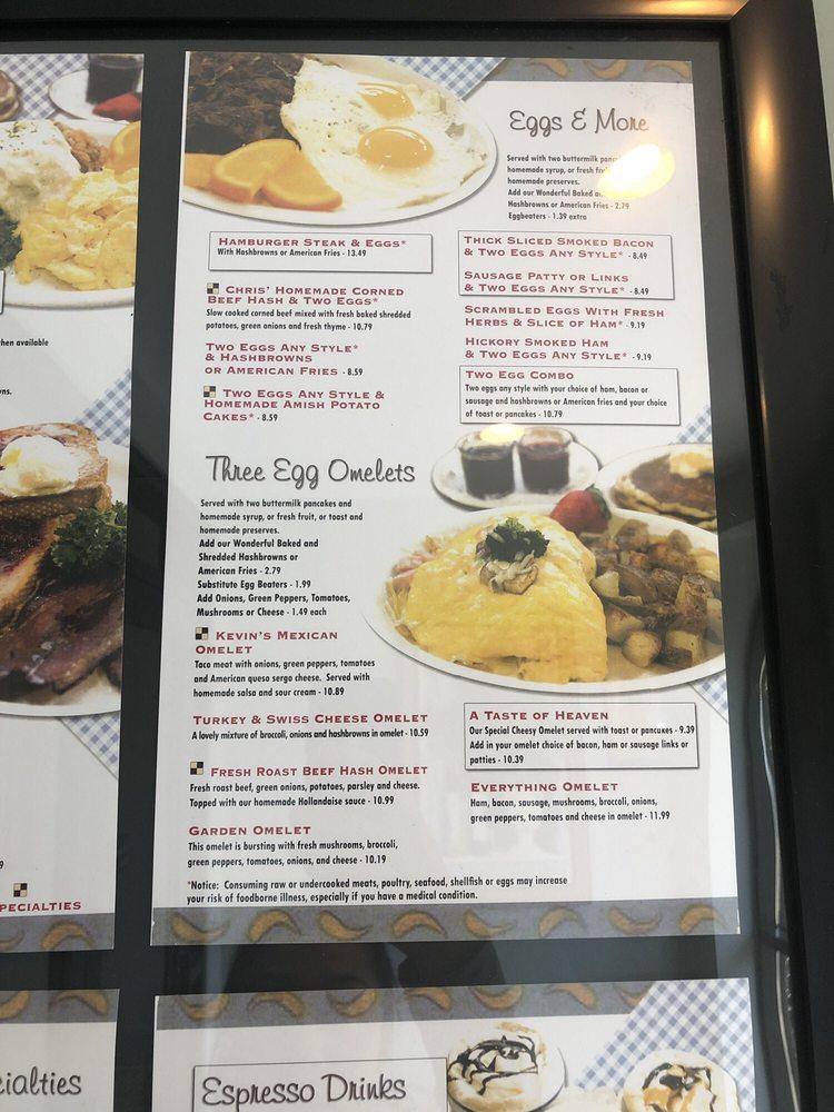 Menu at Carol's restaurant, Blaine, Aberdeen St NE