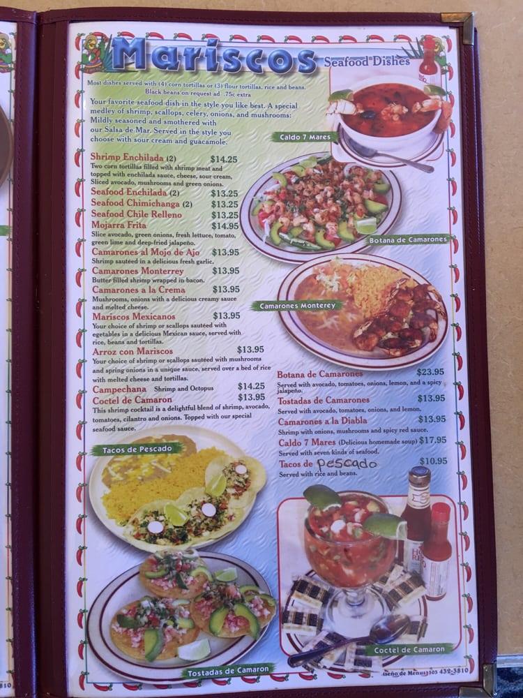Menu at El Trio Loco 2 restaurant, Manzanita