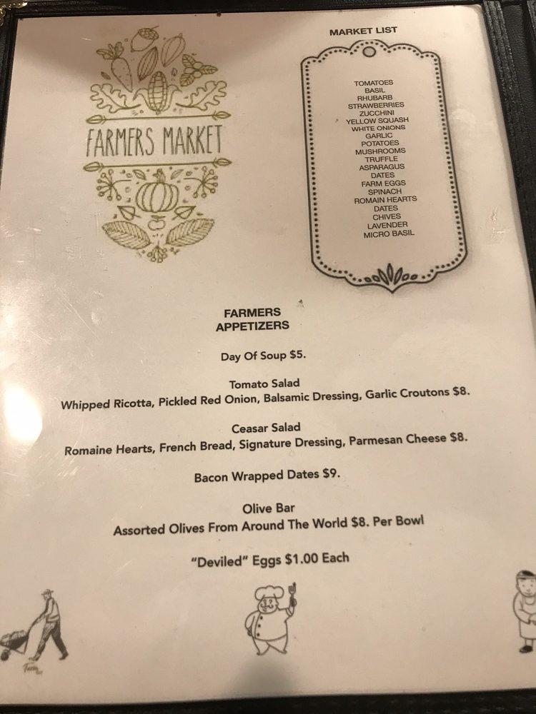 Menu at The Farmer Butcher Chef Bistro steakhouse, Austinburg