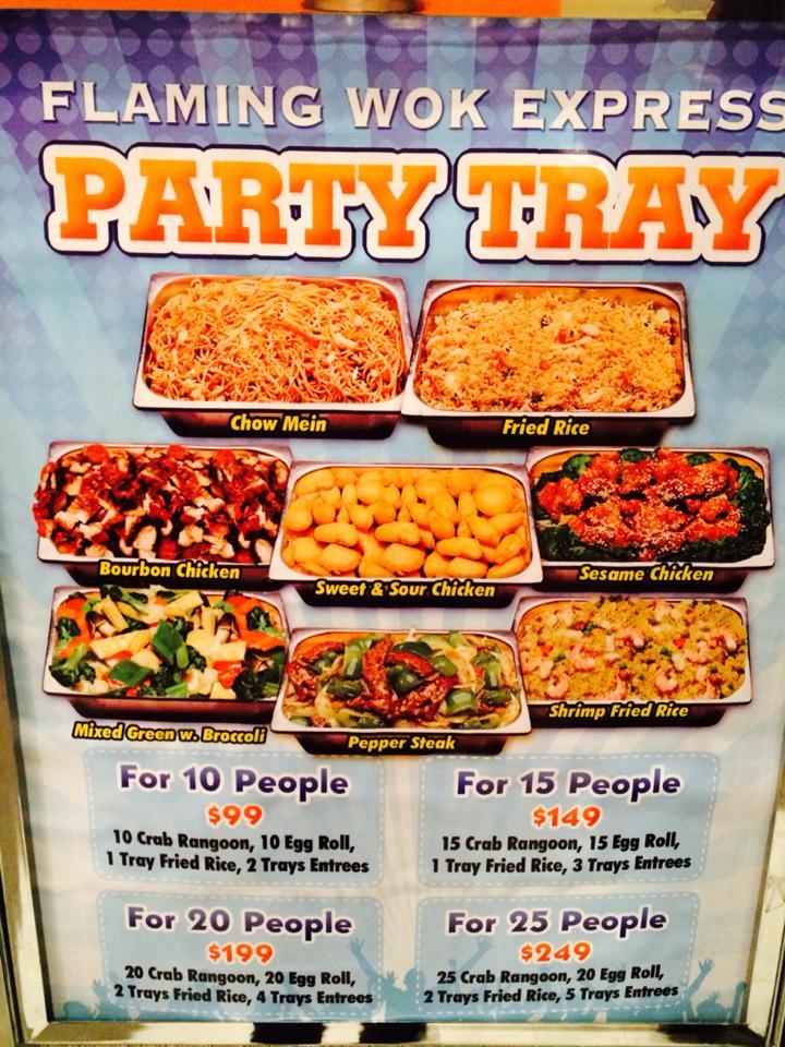 Menu at Flaming Wok Express fast food, Southfield, Greenfield Rd