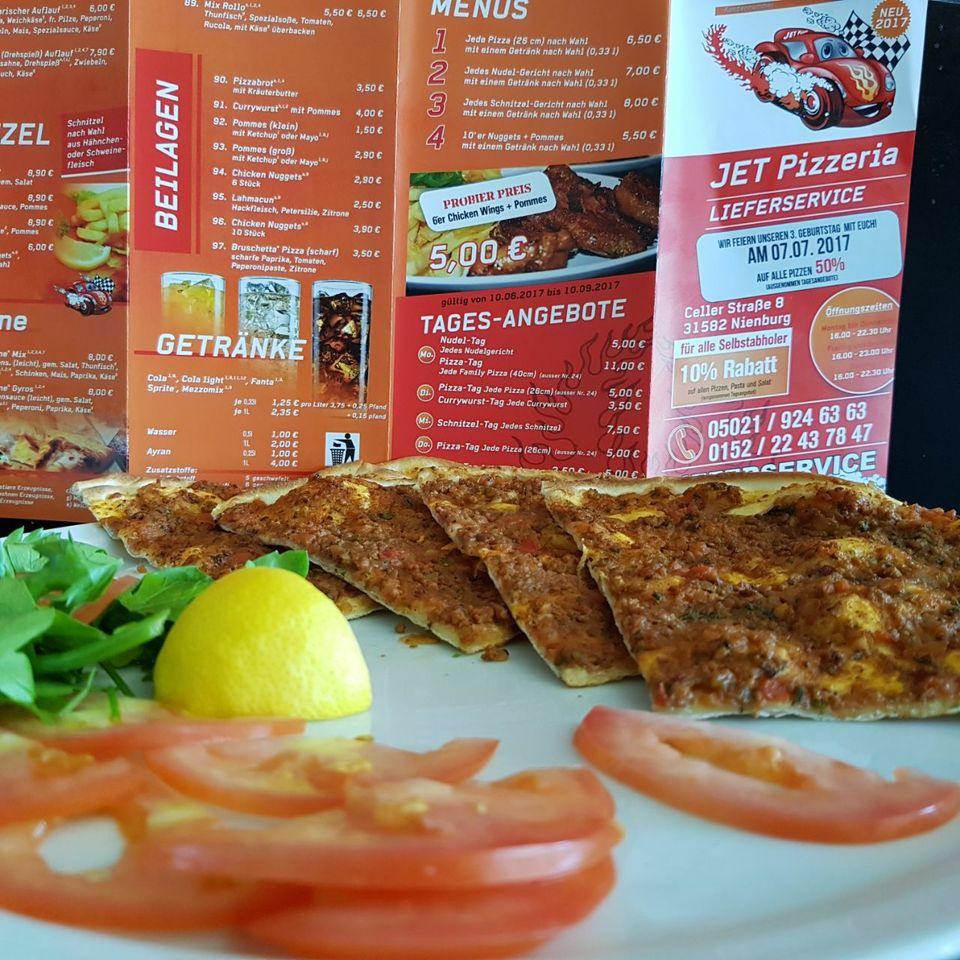 Menu at JET Pizzeria, Nienburg