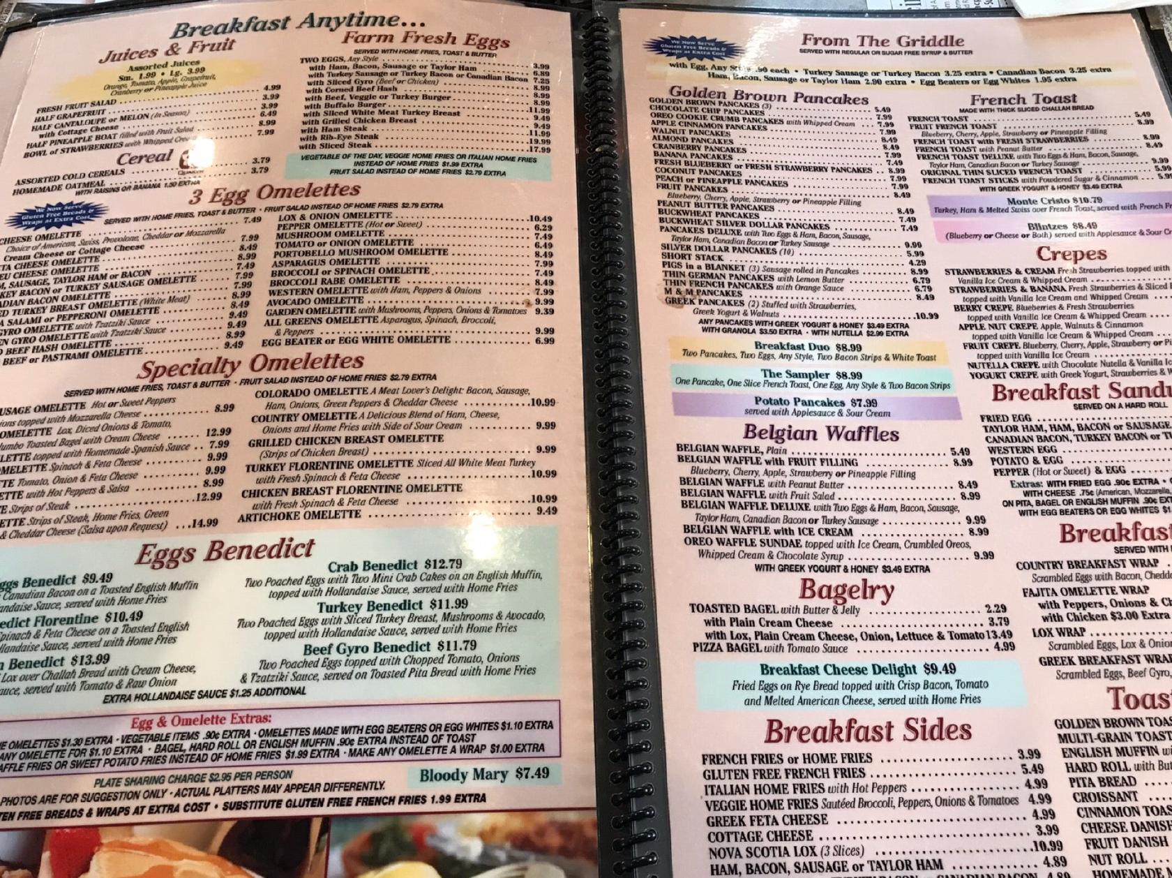 Menu at Wayne Hills Diner & Restaurant, Wayne