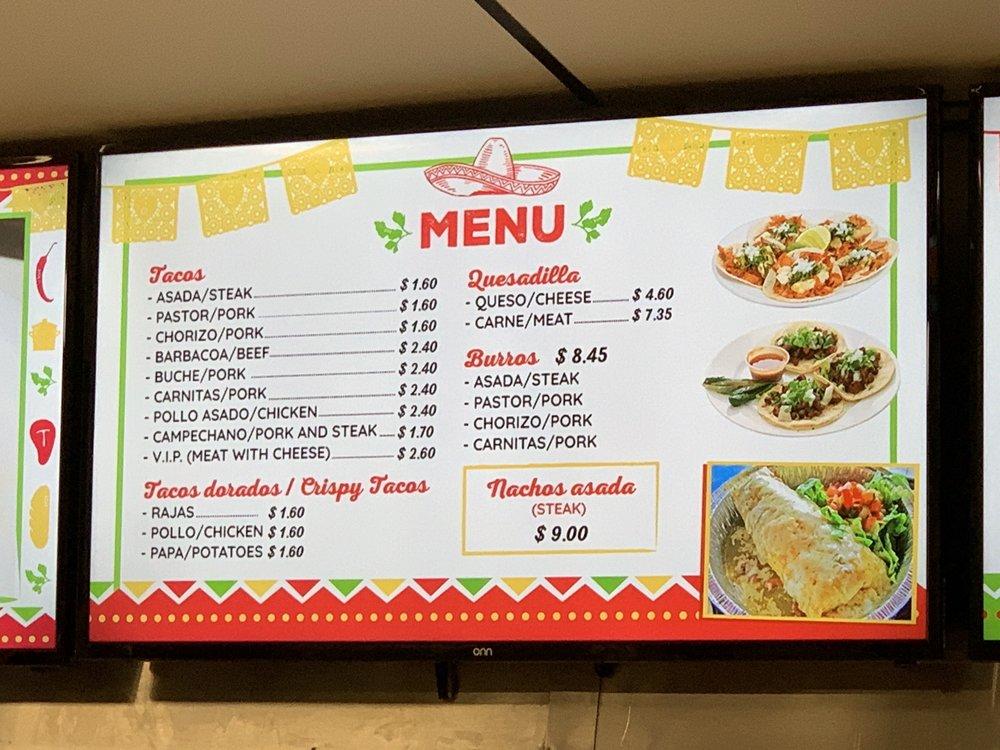 Menu at Mi Lindo Guadalajara restaurant, Mapleton